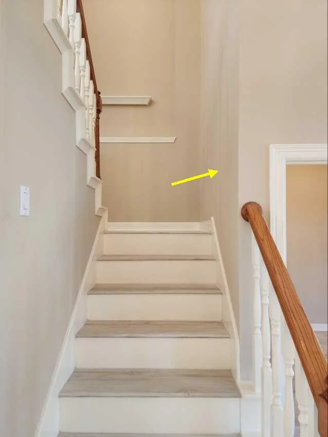 Missing Stairway Handrail Required by Building Standards - Texan Home ...