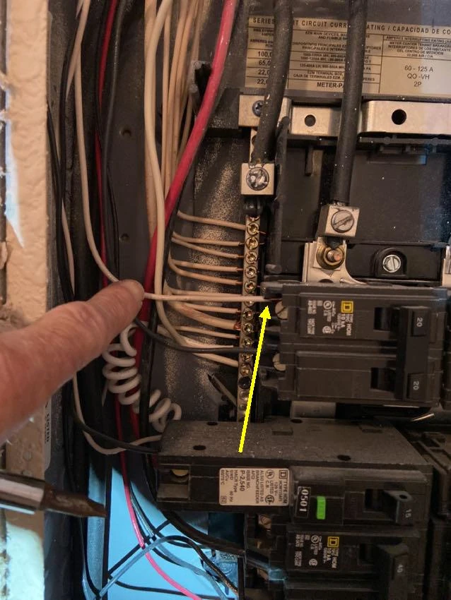 Houston Area Home Inspection Discoveries: Neutral Wire Used as a Hot ...